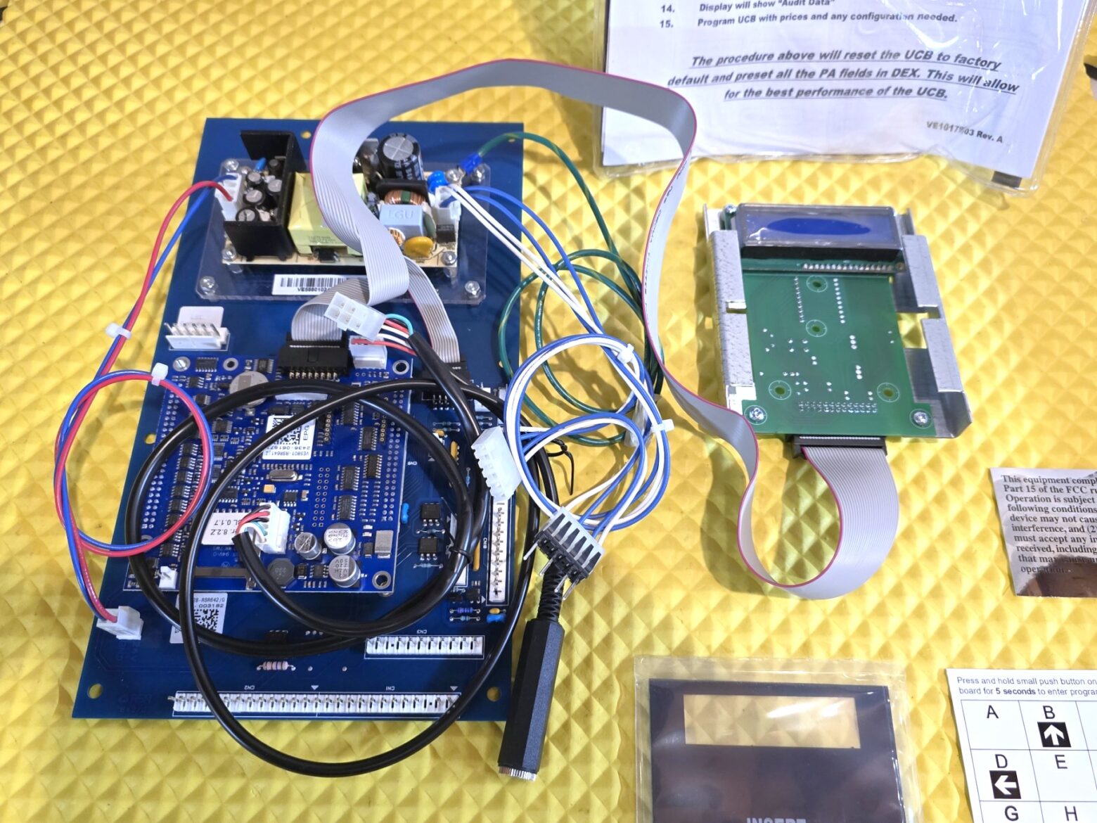 CRANE NATIONAL 147, 148 SNACK MACHINE UCB BOARD REVISION KIT for Credit ...