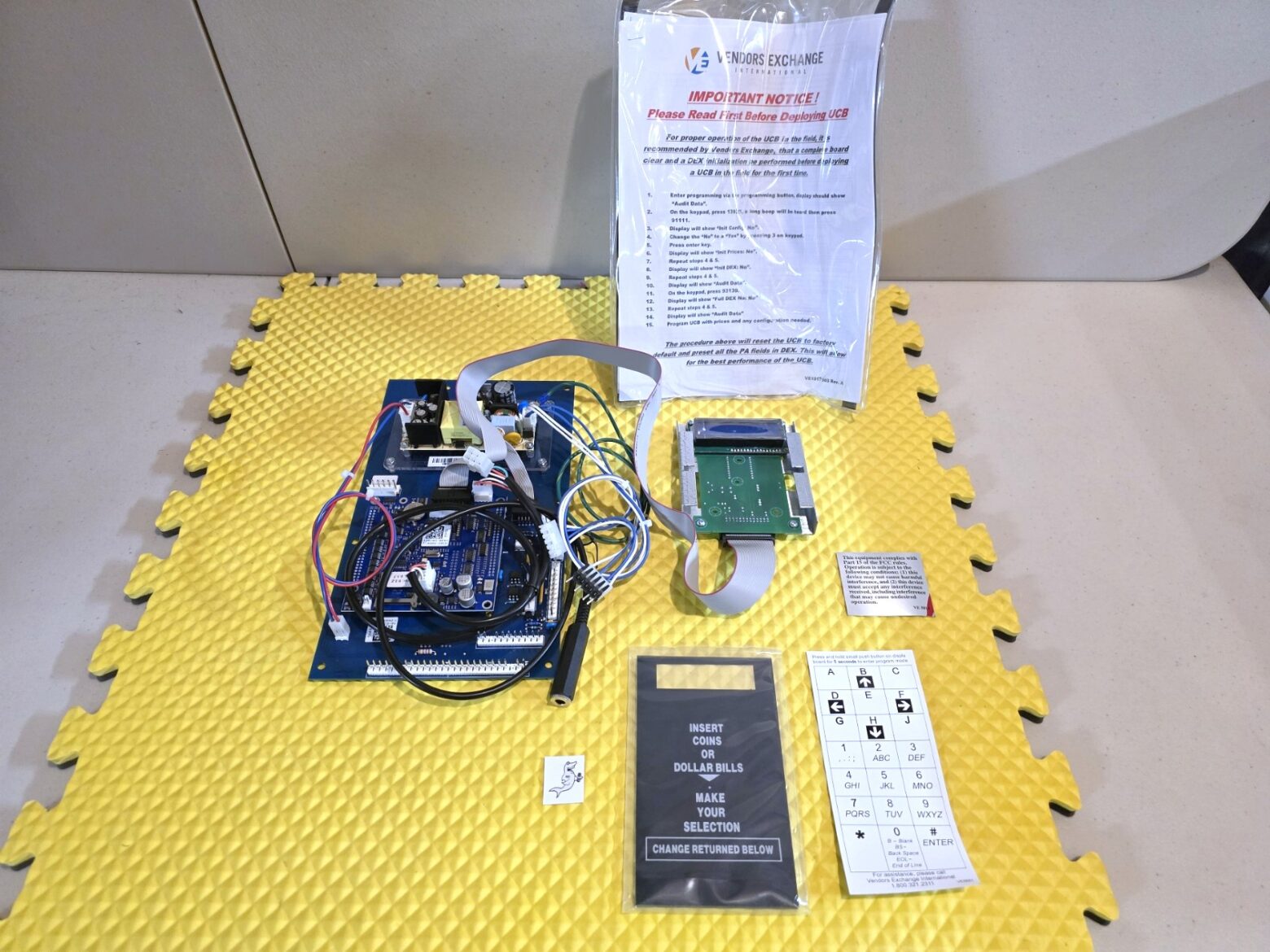 CRANE NATIONAL 147, 148 SNACK MACHINE UCB BOARD REVISION KIT for Credit ...